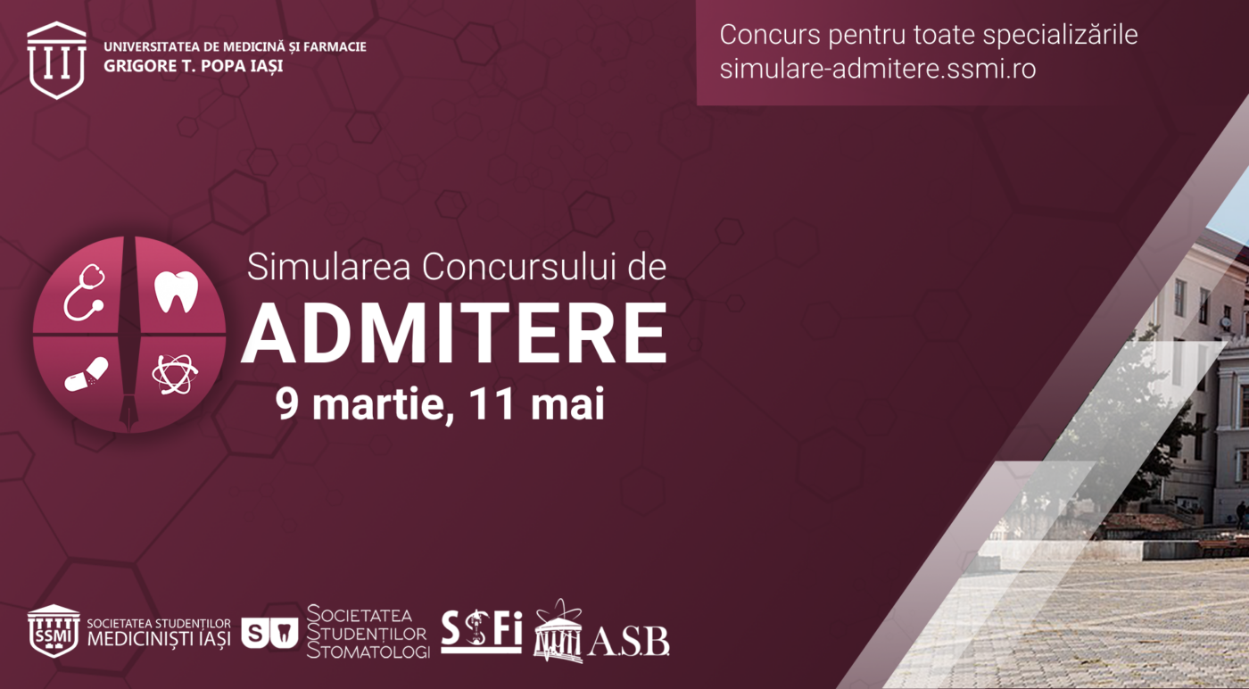 Pregătește-te pentru examenul de admitere la UMF Iași: Prima sesiune de simulare va avea loc pe ...